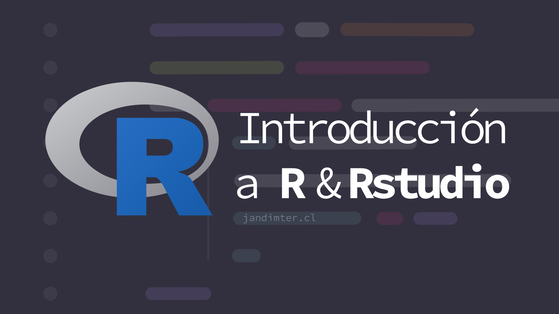 Introducción a R & Rstudio · Jan Dimter